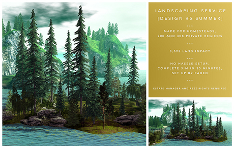 Second Life Marketplace - [F] Landscape 5 - Wildwood Isles - SUMMER (HS ...